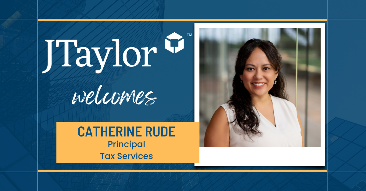 JTaylor Welcomes Catherine Rude