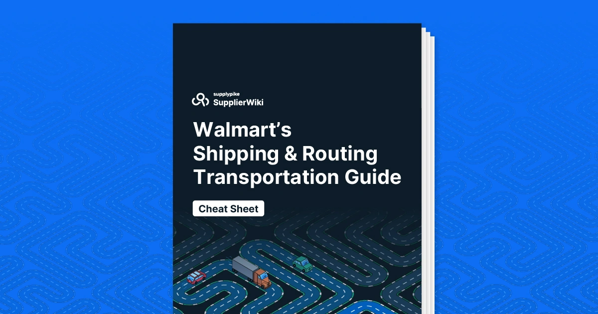 Walmart's Shipping and Routing Transportation Guide Cheat Sheet ...