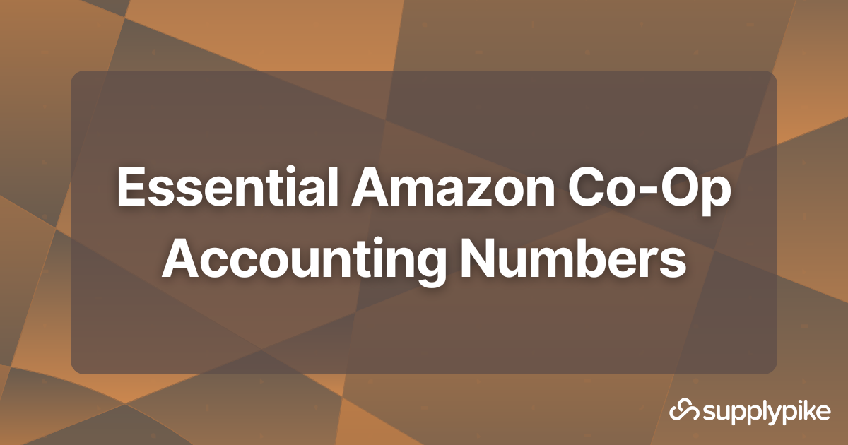 Essential Amazon Co-Op Accounting Numbers - SupplierWiki